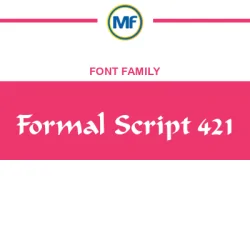Formal Script 421 BT: Free Font Download | MaisFontes