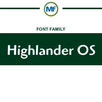 Download Highlander OS Fonts | MaisFontes