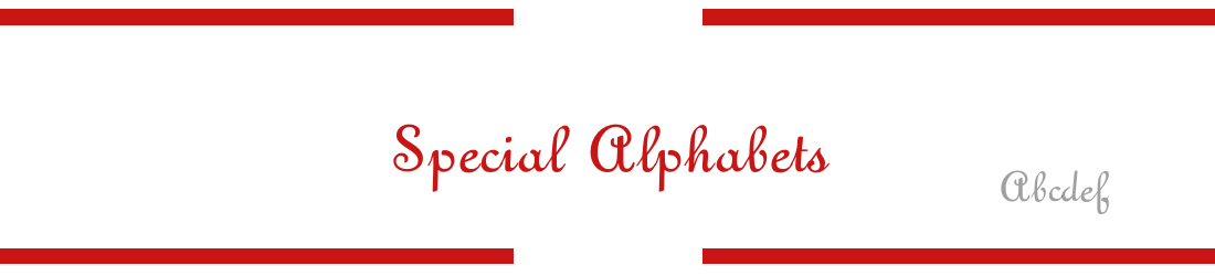 Special Alphabets P01: Free Font Download | MaisFontes