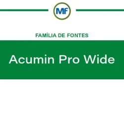 Acumin Pro Wide: Baixar Fonte Grátis | MaisFontes