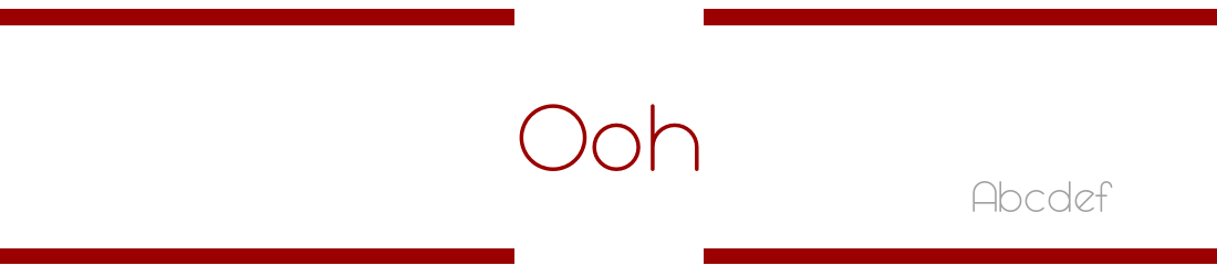 Ooh Bold: Free Font Download | MaisFontes