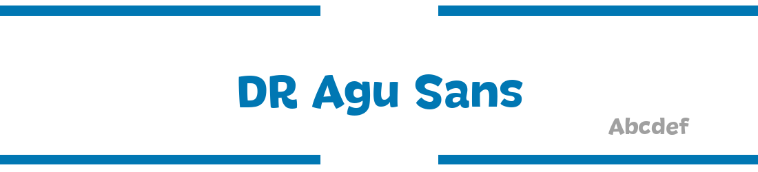 DR Agu Sans Bold Font: Free Download | MaisFontes
