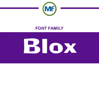Blox Font Family: Download Free | MaisFontes