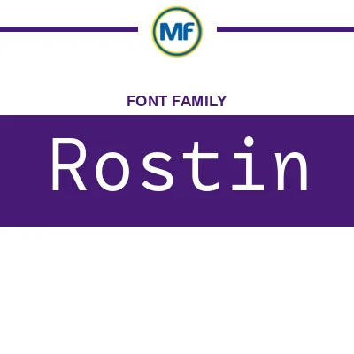 RF Rostin Font Family: Free Download | MaisFontes