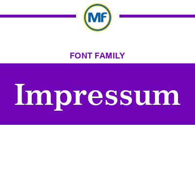 Download Impressum Fonts | MaisFontes