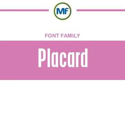 Download Placard Fonts | MaisFontes