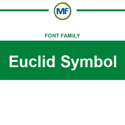 Download Euclid Symbol Fonts | MaisFontes