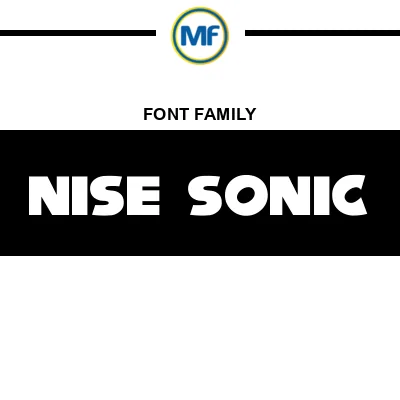 Nise Sonic Font Family: Download Free | MaisFontes