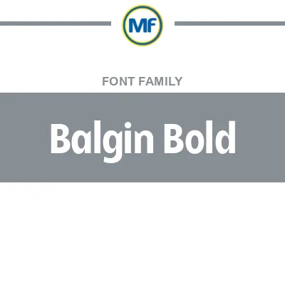 Download Balgin Bold Fonts | MaisFontes