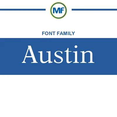 Austin Font Family: Download Free | MaisFontes