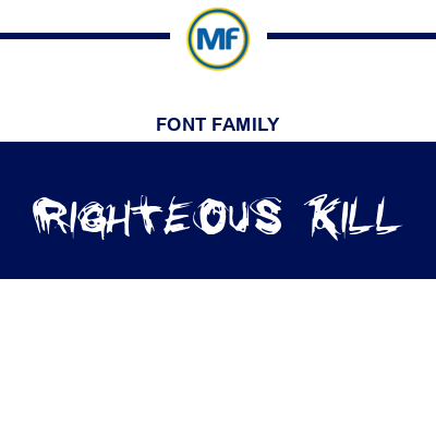 Download Righteous Kill Fonts | MaisFontes