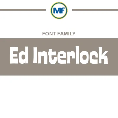 Download Ed Interlock Fonts | MaisFontes