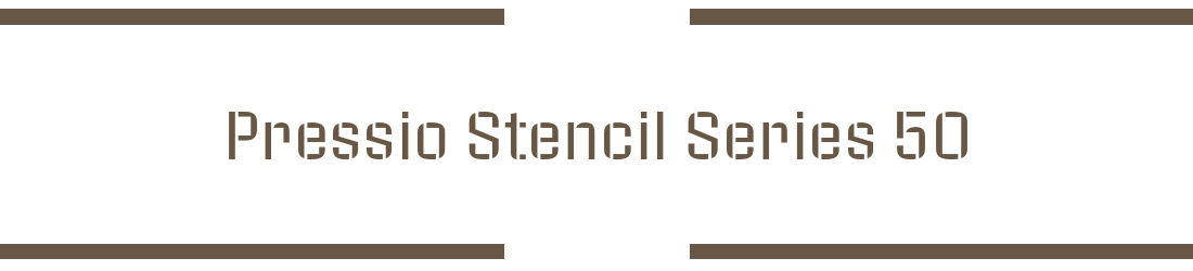 Pressio Stencil No 53 Medium: Free Font Download | MaisFontes