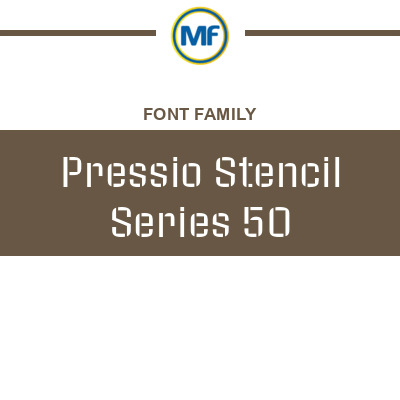 Download Pressio Stencil Series 50 Fonts | MaisFontes