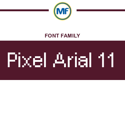 Pixel Arial 11 Font Family: Download Free | MaisFontes