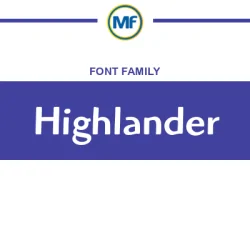 Highlander Bold: Free Font Download | MaisFontes