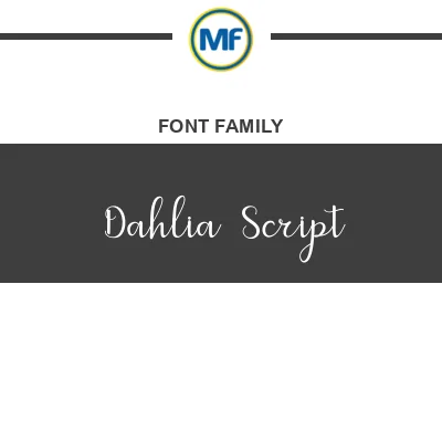 Dahlia Script Font Family: Download Free | MaisFontes