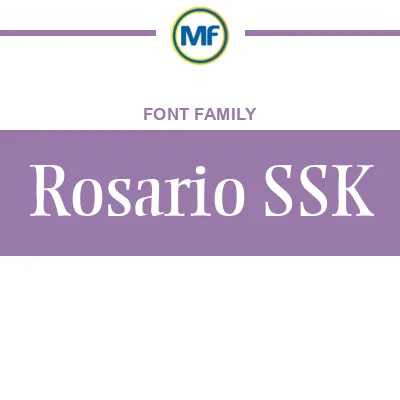 Rosario SSK Font Family: Download Free (Google Fonts) | MaisFontes