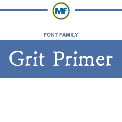 Download Grit Primer Fonts | MaisFontes