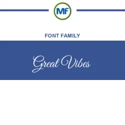 Great Vibes：免费字体下载 | MaisFontes