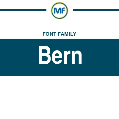 Bern Font Family: Download Free | MaisFontes