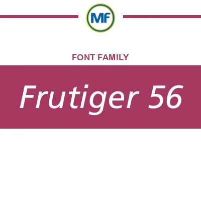 Frutiger 56 Font Family: Download Free | MaisFontes