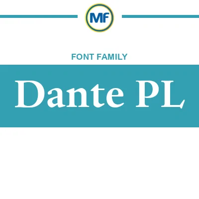 Dante PL Font Family: Download Free | MaisFontes