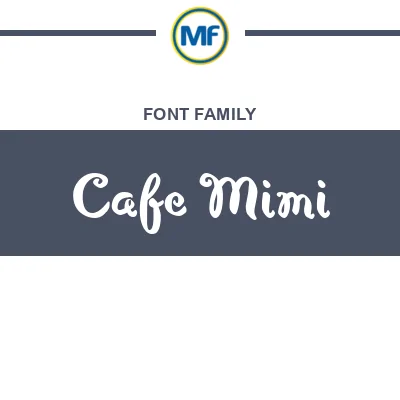 Download Cafe Mimi Fonts | MaisFontes