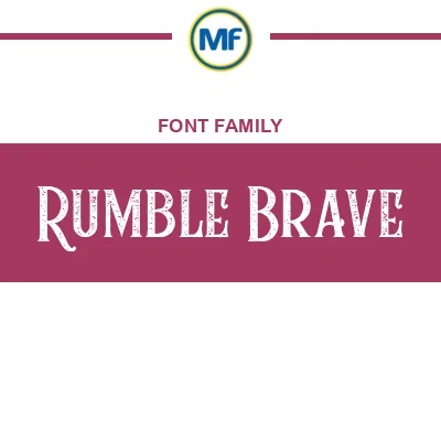 Download Rumble Brave Fonts | MaisFontes
