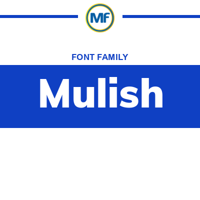 Download Mulish Fonts (Google Fonts) | MaisFontes