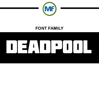Deadpool Movie Font Family: Download Free | MaisFontes