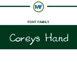 CoreysHand Font: Free Download | MaisFontes