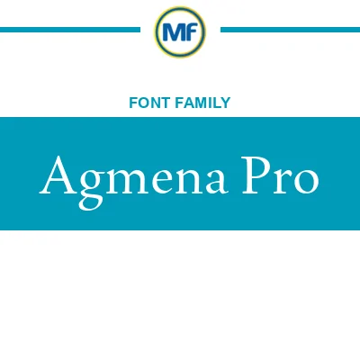 Agmena Pro Font Family: Free Download | MaisFontes