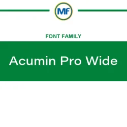 Acumin Pro Wide Bold Font: Free Download | MaisFontes