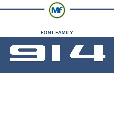914 Font Family: Download Free | MaisFontes