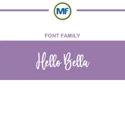Hello Bella Bold: Free Font Download | MaisFontes