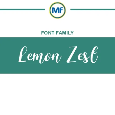 Download Lemon Zest Fonts | MaisFontes
