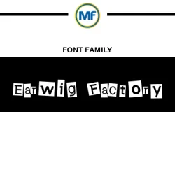Earwig Factory Regular: Free Font Download | MaisFontes