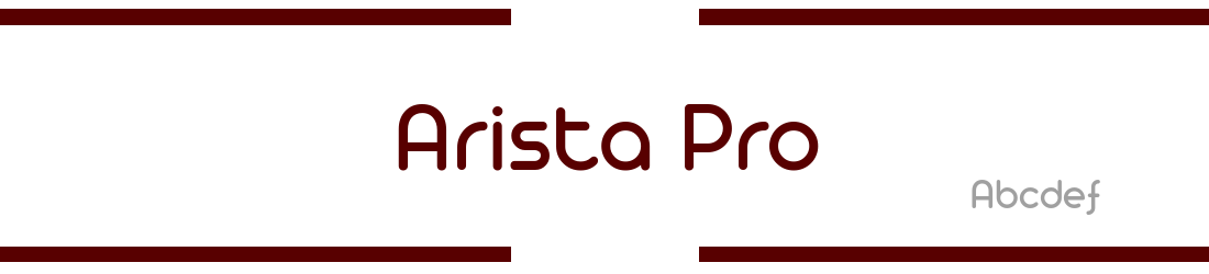 Arista Pro: Free Font Download | MaisFontes