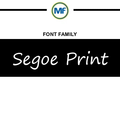 Segoe Print Font Family: Free Download | MaisFontes
