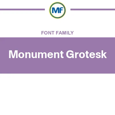 Monument Grotesk Font Family: Free Download | MaisFontes