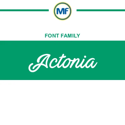 Actonia Font Family: Download Free | MaisFontes