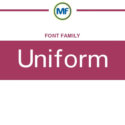 Download Uniform Fonts | MaisFontes