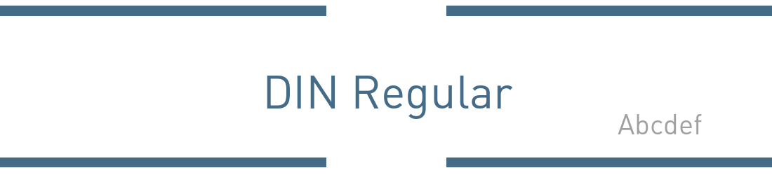 DIN Regular Font: Free Download | MaisFontes
