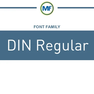Download DIN Regular Fonts | MaisFontes