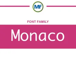 Monaco：免费字体下载 | MaisFontes
