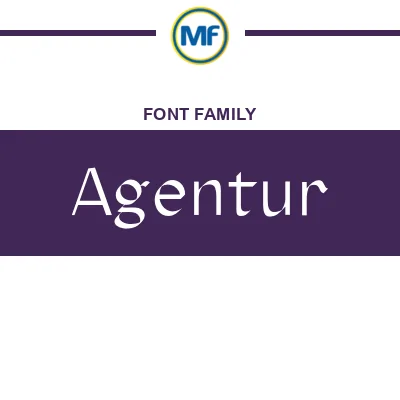 Agentur Font Family: Free Download | MaisFontes