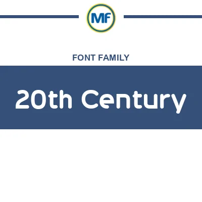 20th Century Font Family: Free Download | MaisFontes