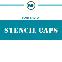 STENCIL CAPS NORMAL Font: Free Download | MaisFontes