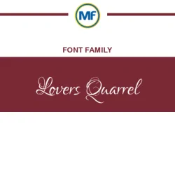 Lovers Quarrel Regular: Free Font Download | MaisFontes